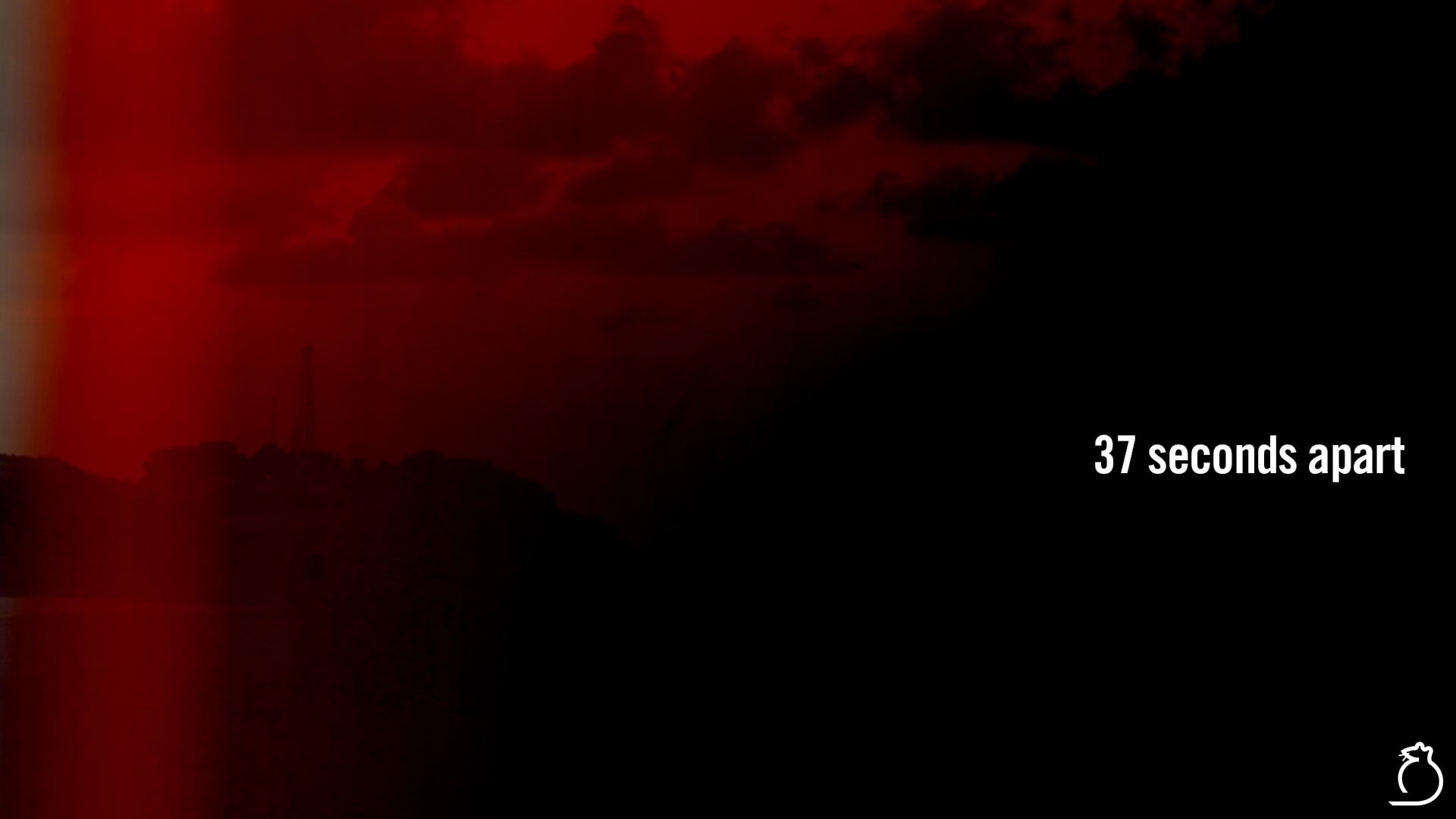 37 seconds apart
