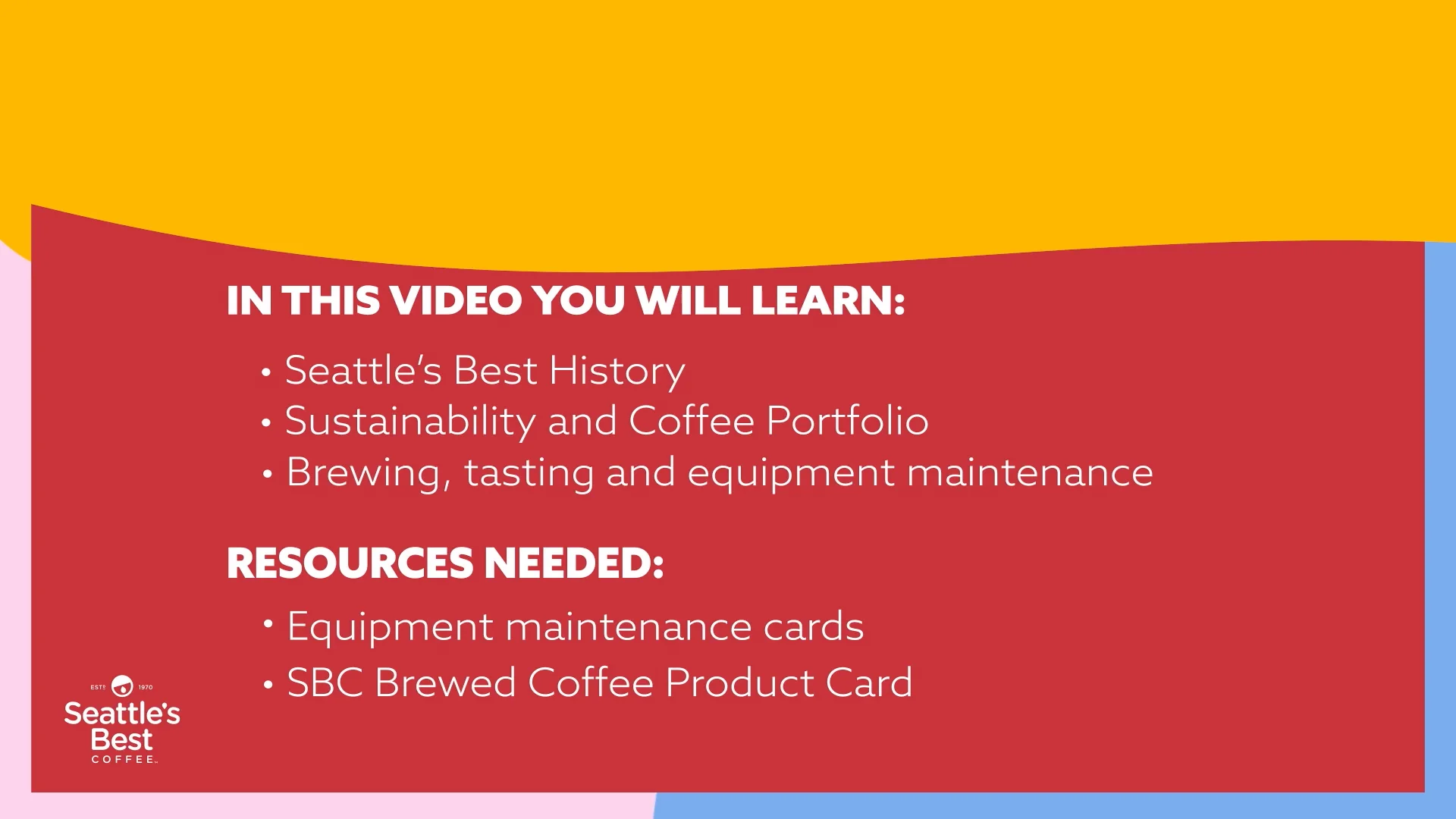 Seattle's Best Coffee Brewed Coffee Basic on Vimeo