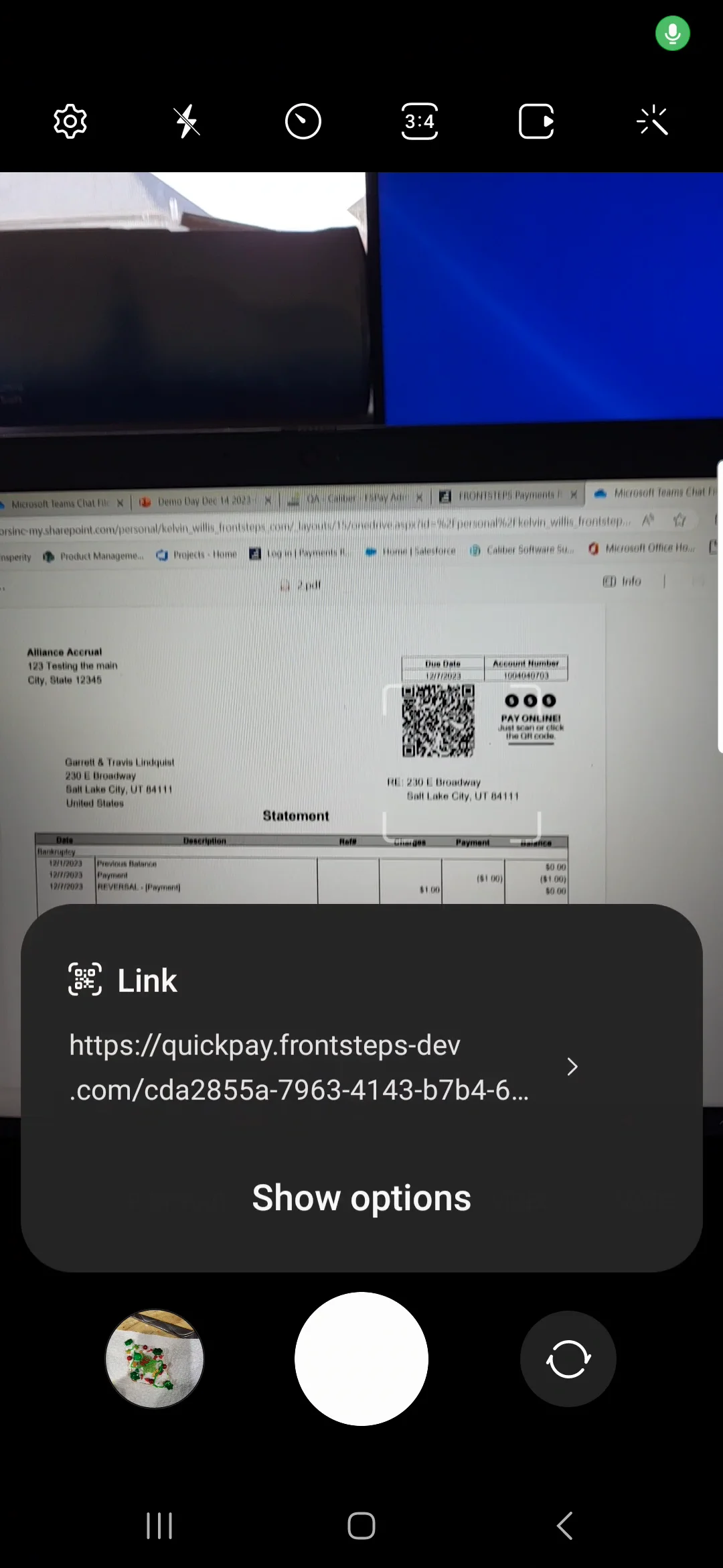 QuickPay with QR code and CVC validation on Vimeo