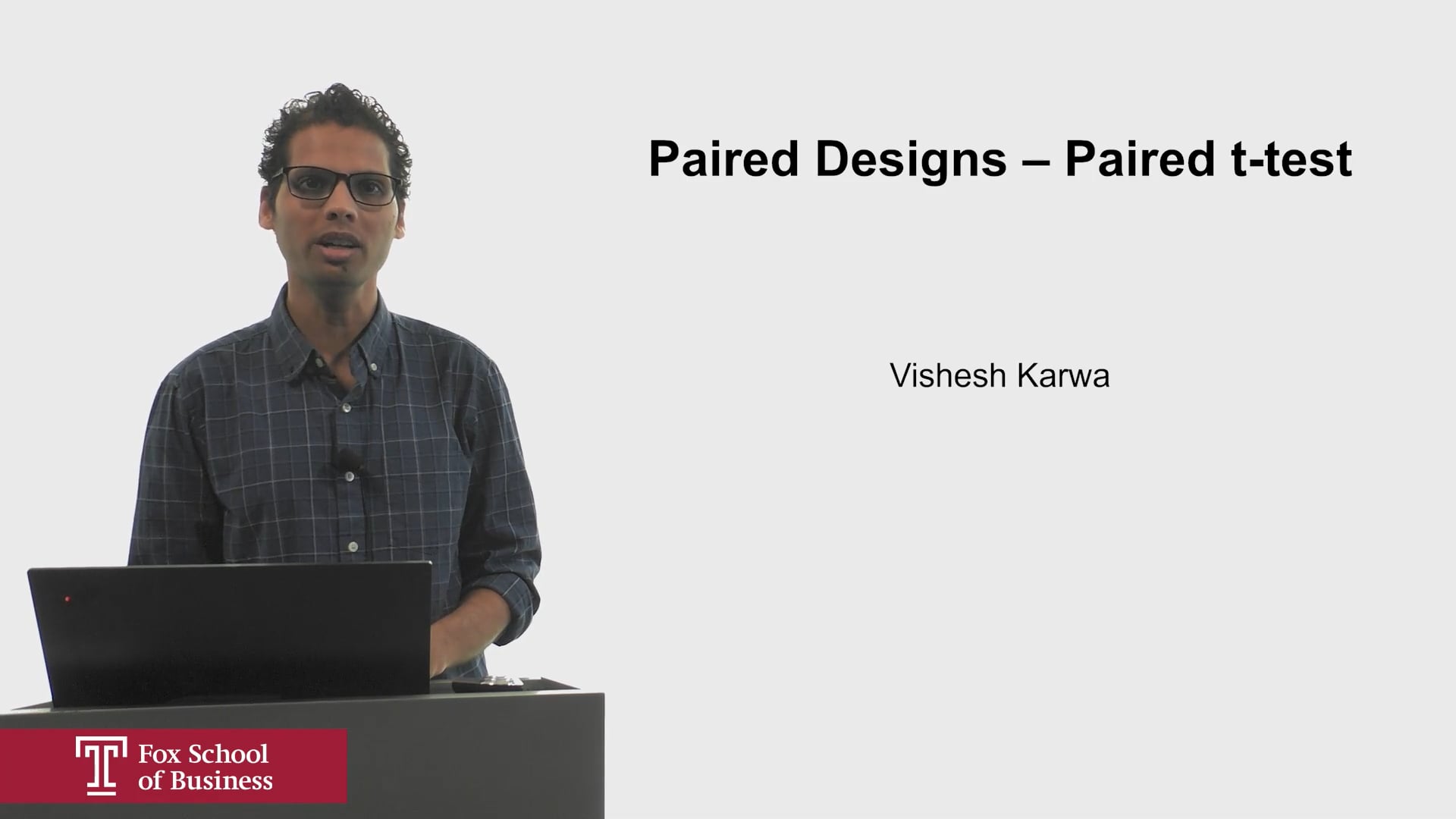 Paired Designs – Paired t-test | Video Vault