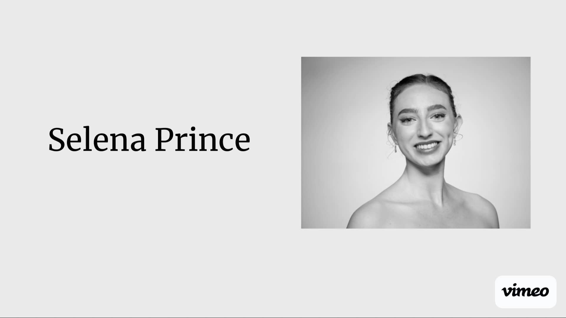 Selena Prince - Reel 2023-24 on Vimeo