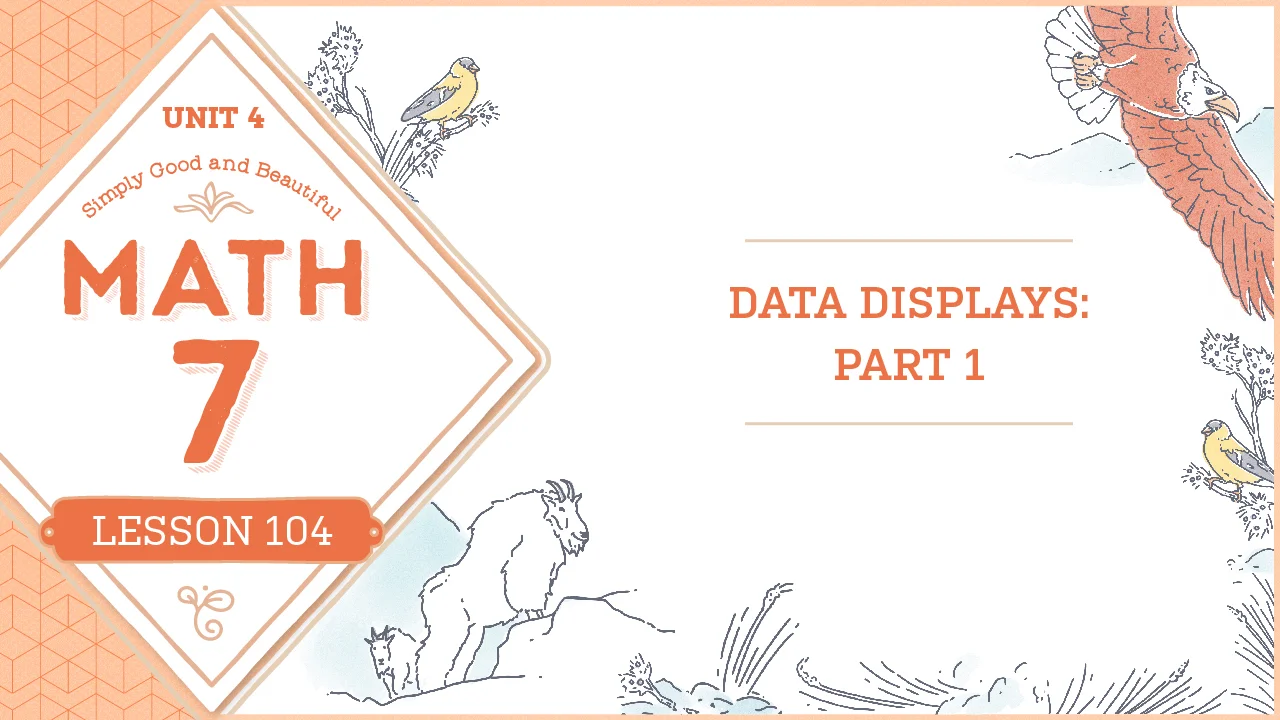 Lesson 104 | Simply Good and Beautiful Math 7