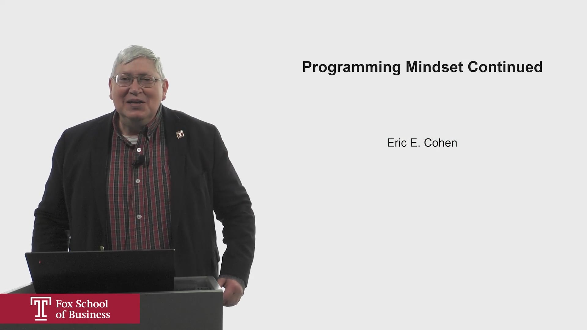 Programming Mindset Continued | Video Vault Programming Mindset Continued | Video Vault