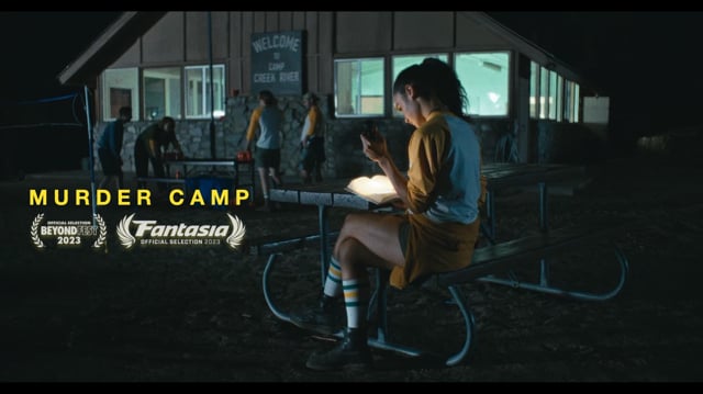 Two Teen Slashers Turn up at the Same Time in the Short Film "Murder Camp"