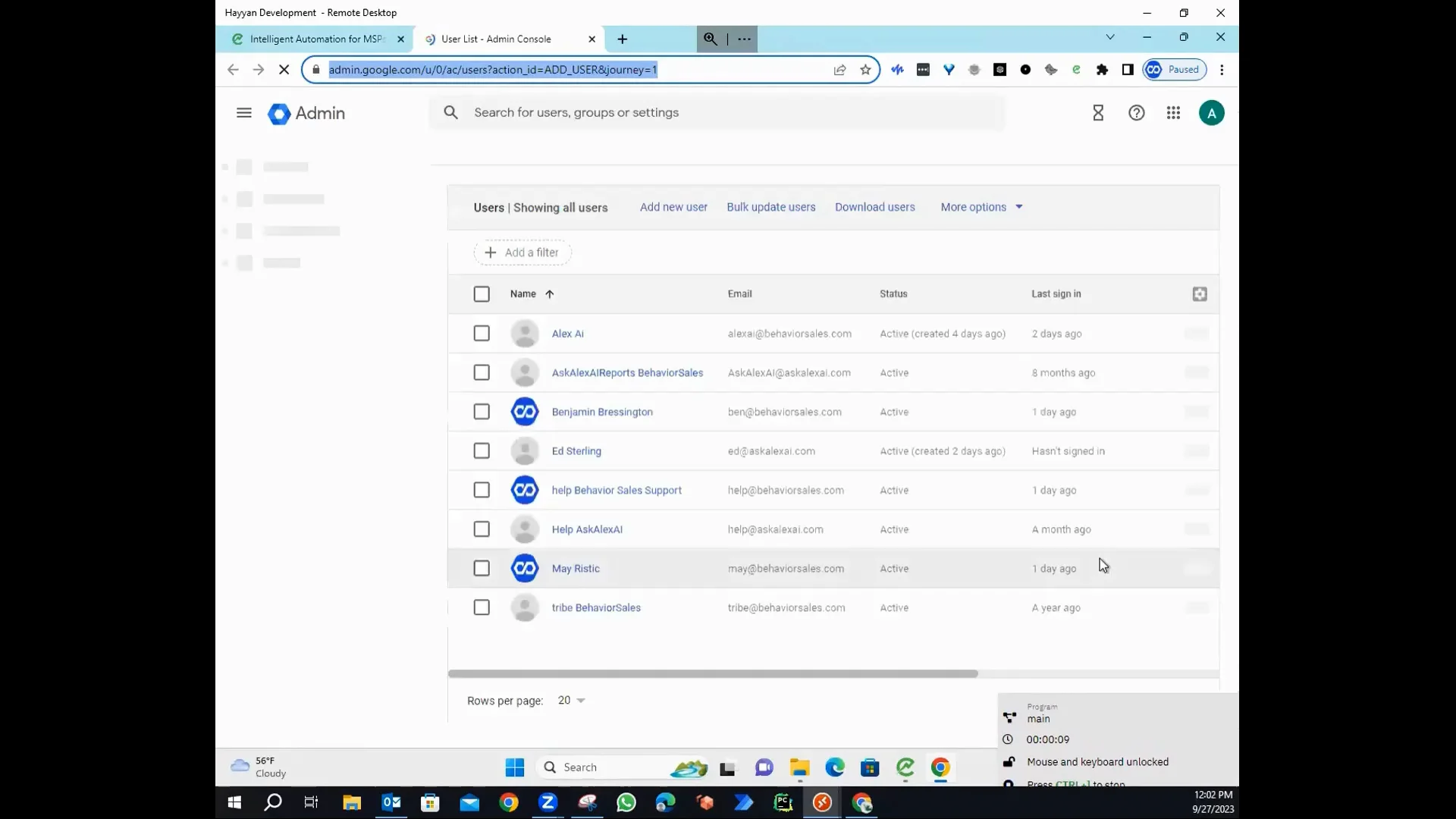 Add & Verify User - Task 21 (1) on Vimeo