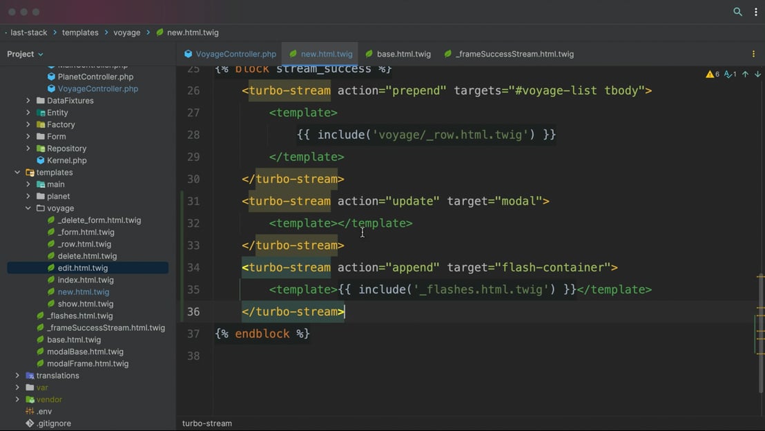 Turbo Stream Responses > 30 Days with LAST Stack | SymfonyCasts