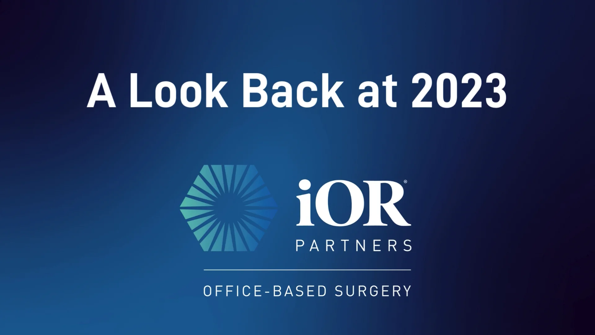 iOR Partners: A Look Back at 2023 on Vimeo