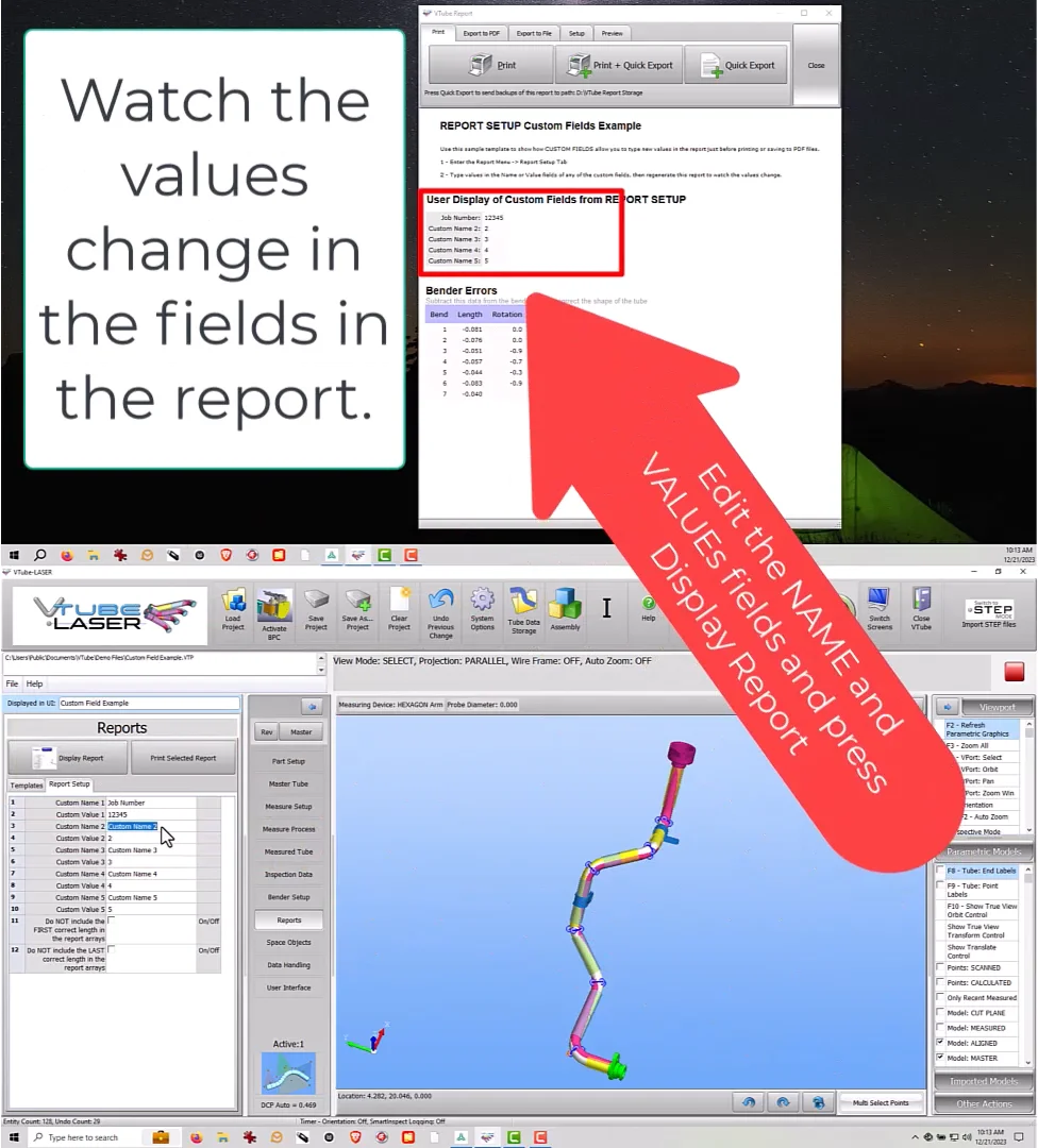 VTube-LASER - New Report Custom Fields Let Users Enter Process Data On-the-fly (v4.2.1397) on Vimeo
