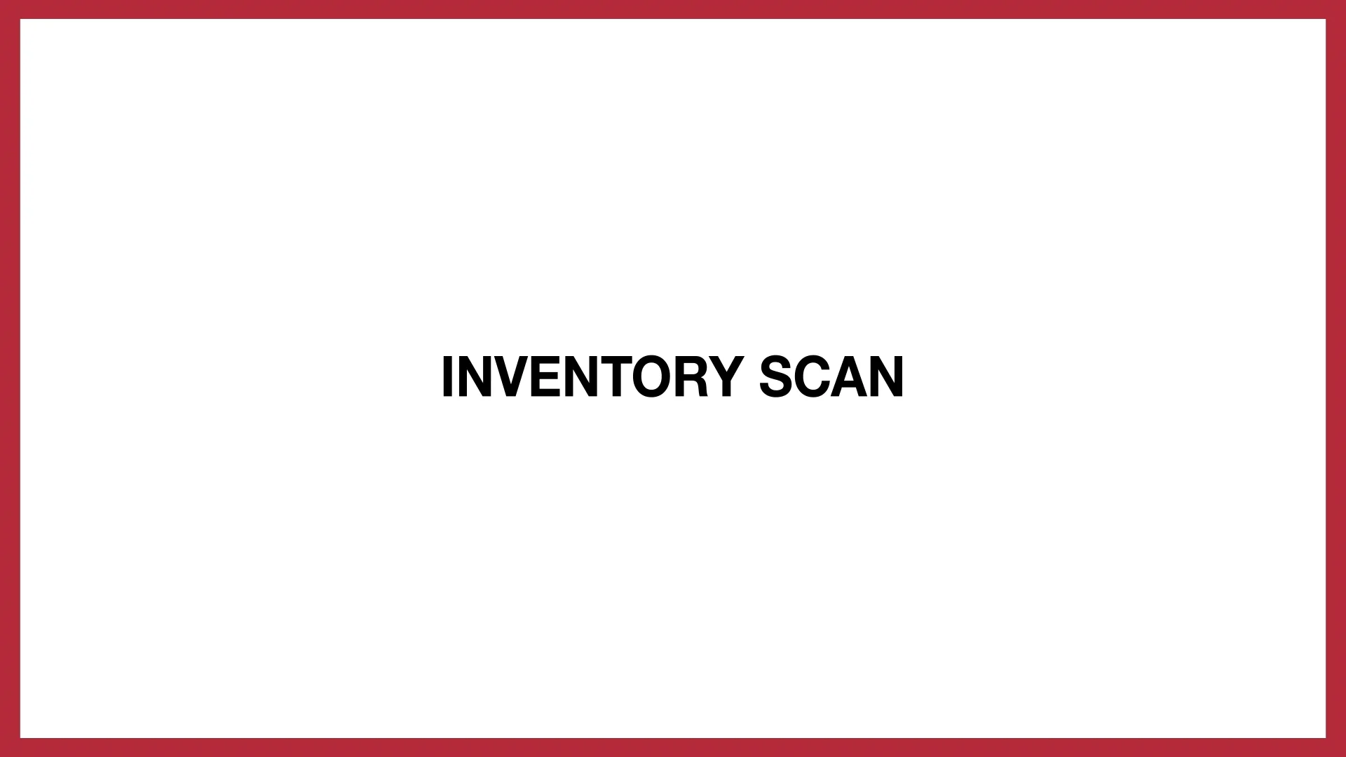 Inventory Scan Final