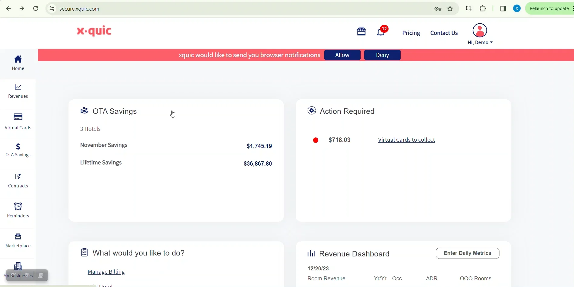 Your xquic Secure Dashboard on Vimeo