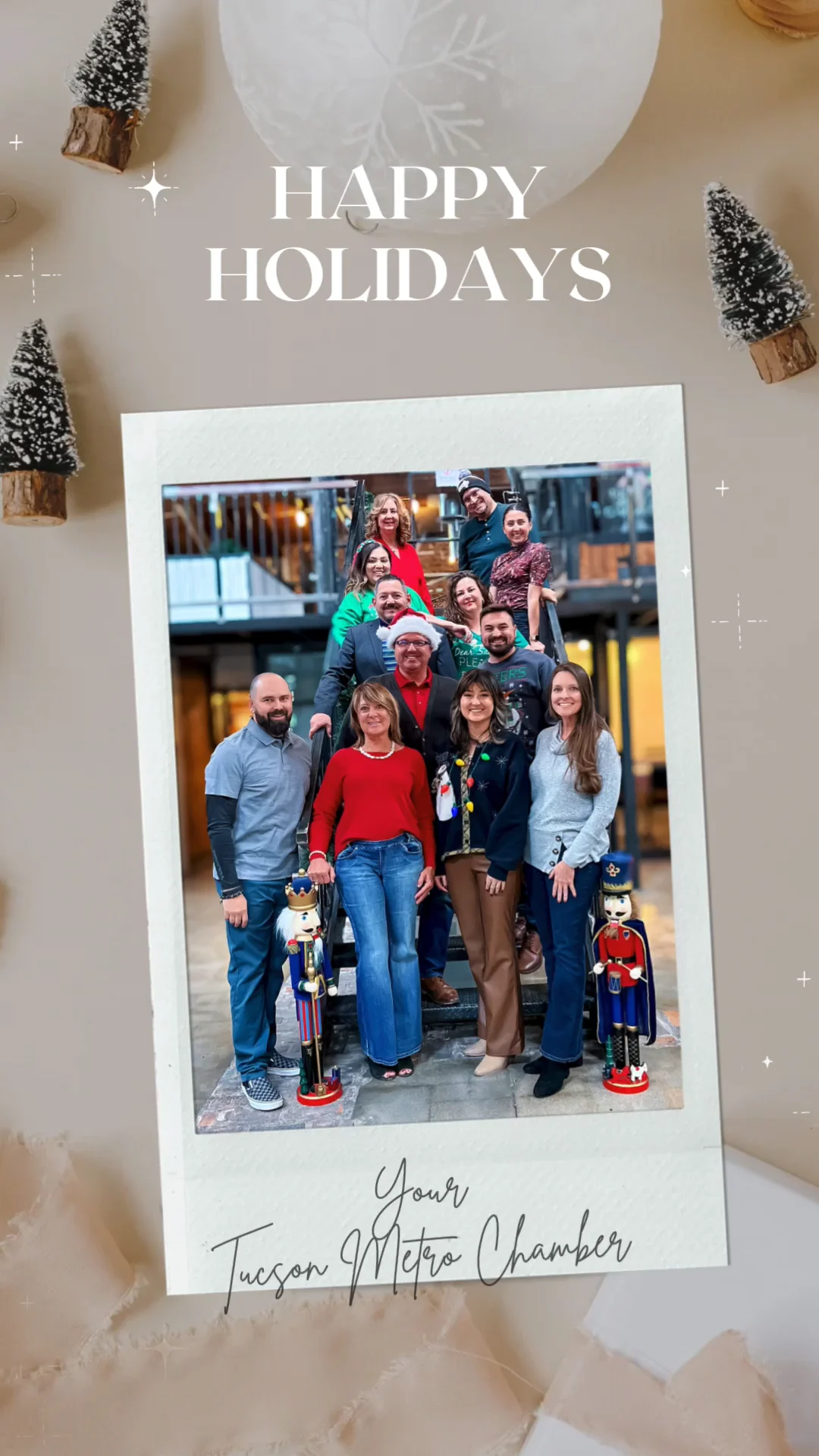 Polaroid Photo Happy Holidays Family Greeting Instagram Story
