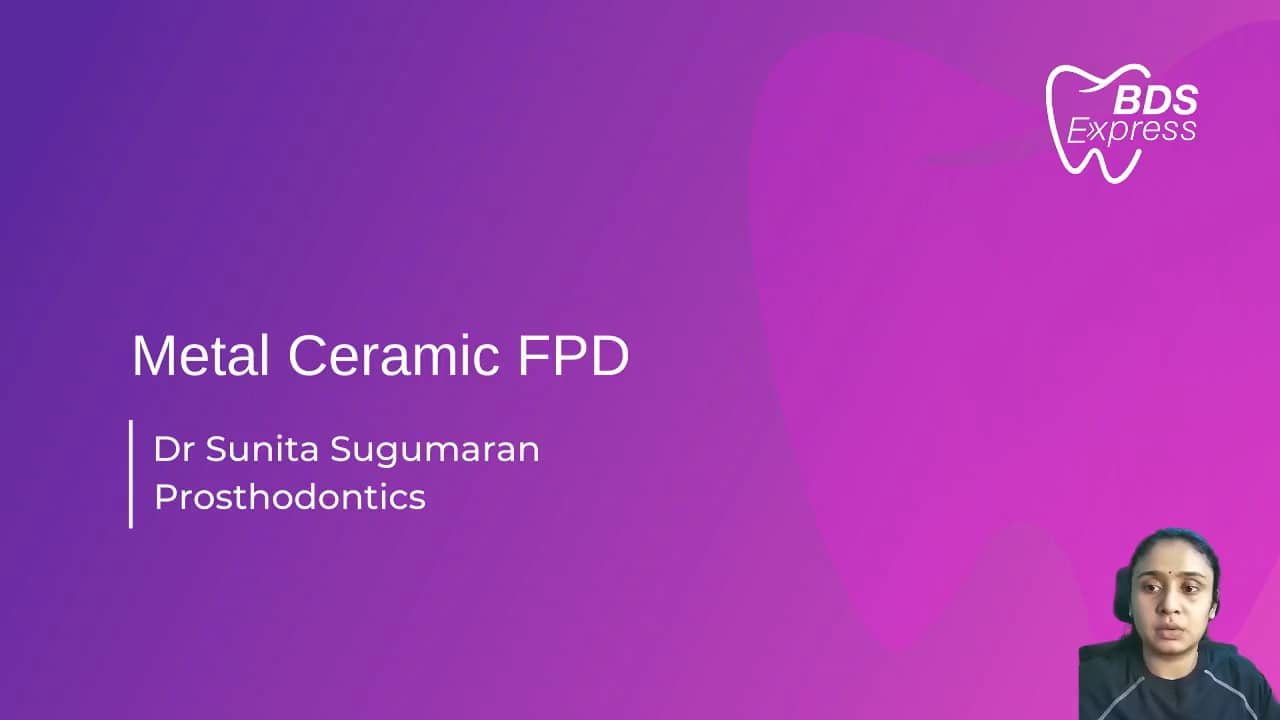 metal ceramic fpd 30 on Vimeo
