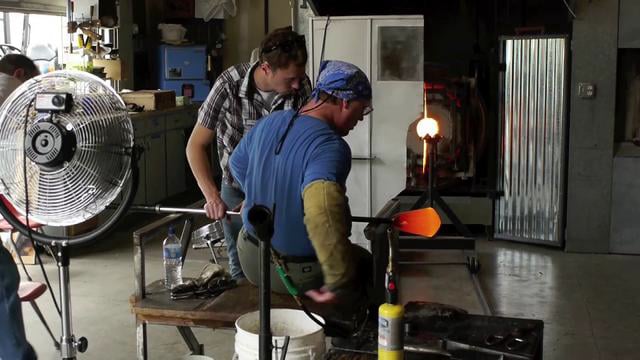 Chris Morrison Glass Art Glass Blowing at Open House on Vimeo