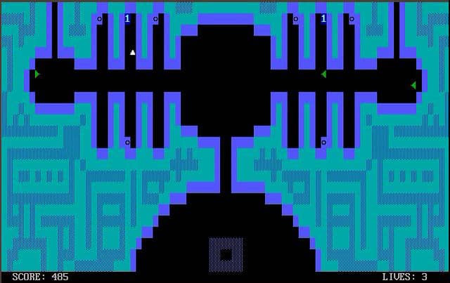 SPACE - An ASCII scroller game for the IBM PC/XT - Level 4 on Vimeo