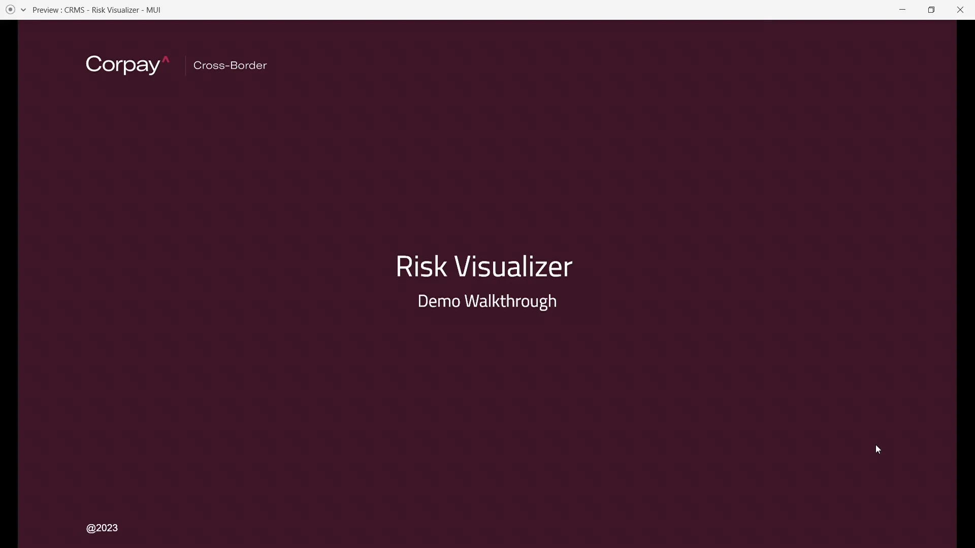 Risk Visualizer Guided Tour on Vimeo