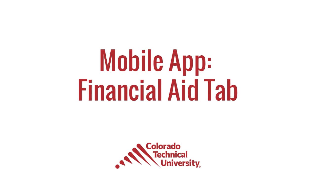 Mobile App Financial Aid Tab on Vimeo