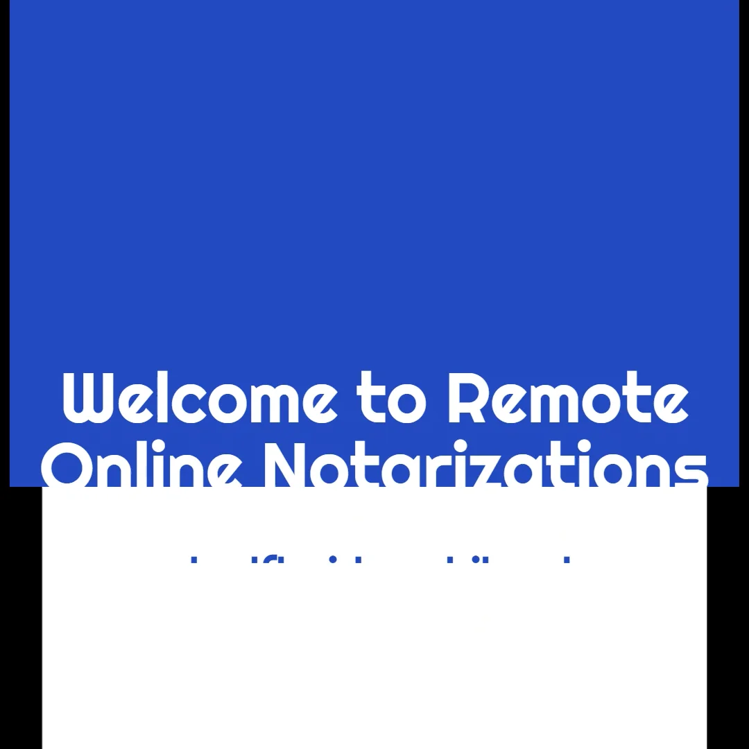 Remote Online Notarization Process Demo--Central Florida Mobile Notary ...