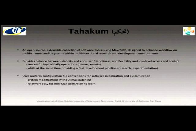Tahakum: A multi-purpose audio control framework on Vimeo