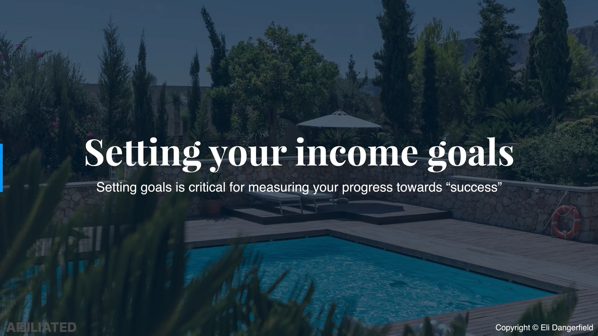 Setting your income goals