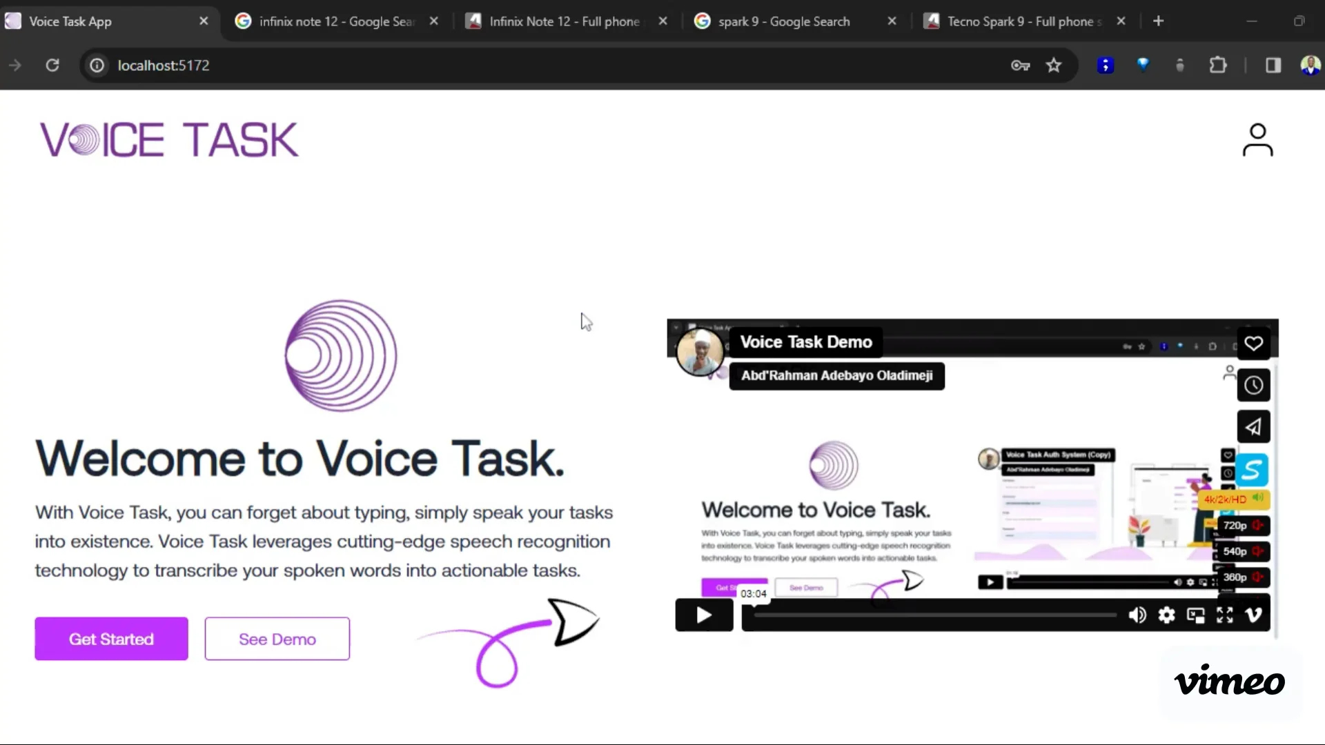 Voice Task Demo on Vimeo