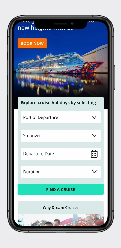 Dream Cruises pre-iteration Task 1 on Vimeo