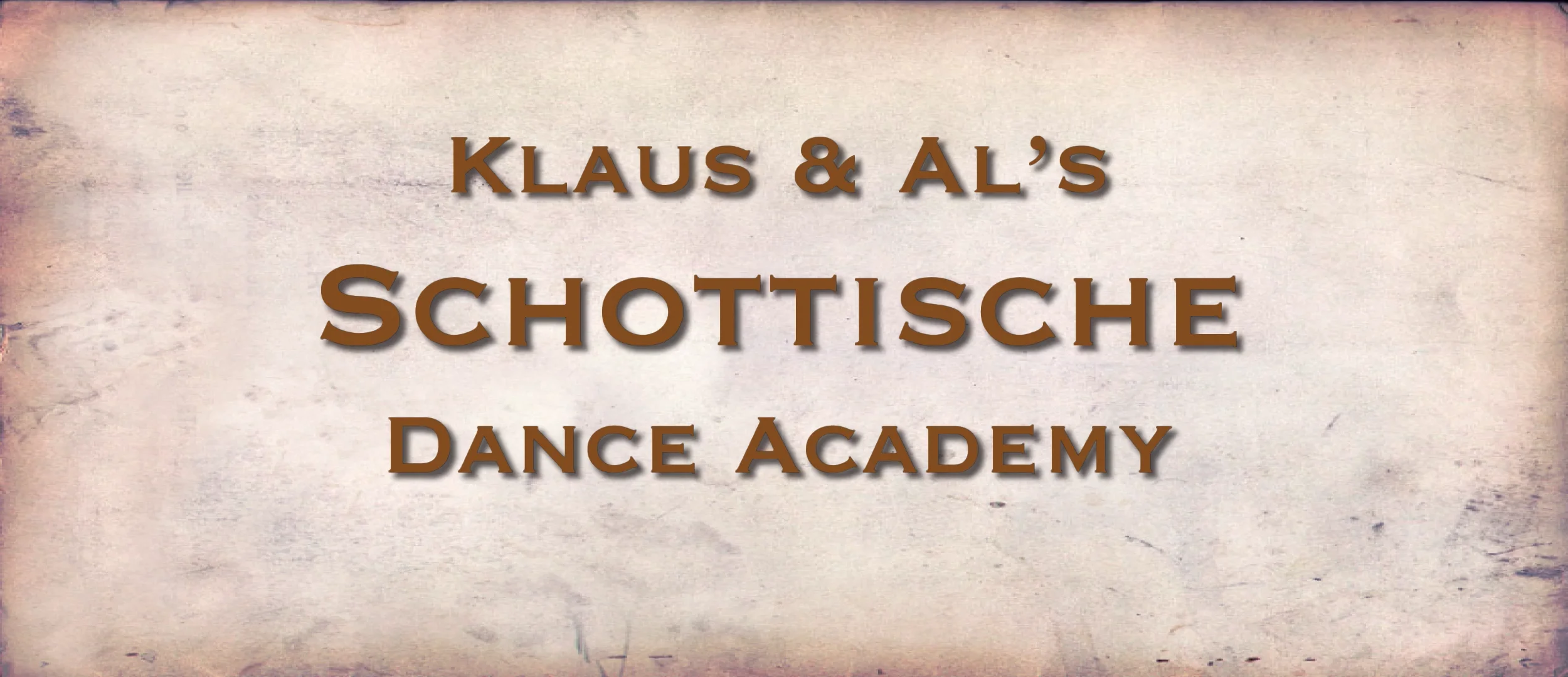Klaus and Al's Schottische Dance Academy