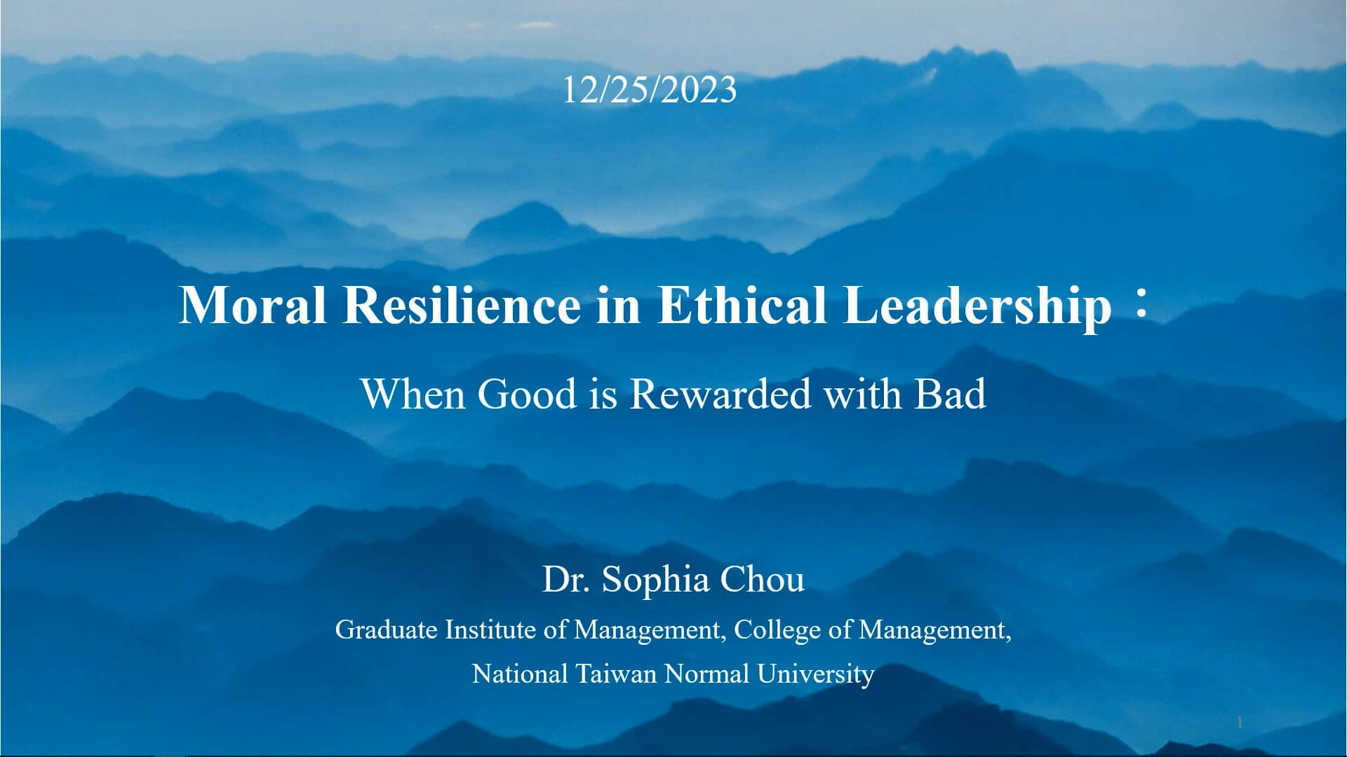 Moral Resilience in Ethical Leadership: When Good is Rewarded with Bad ...