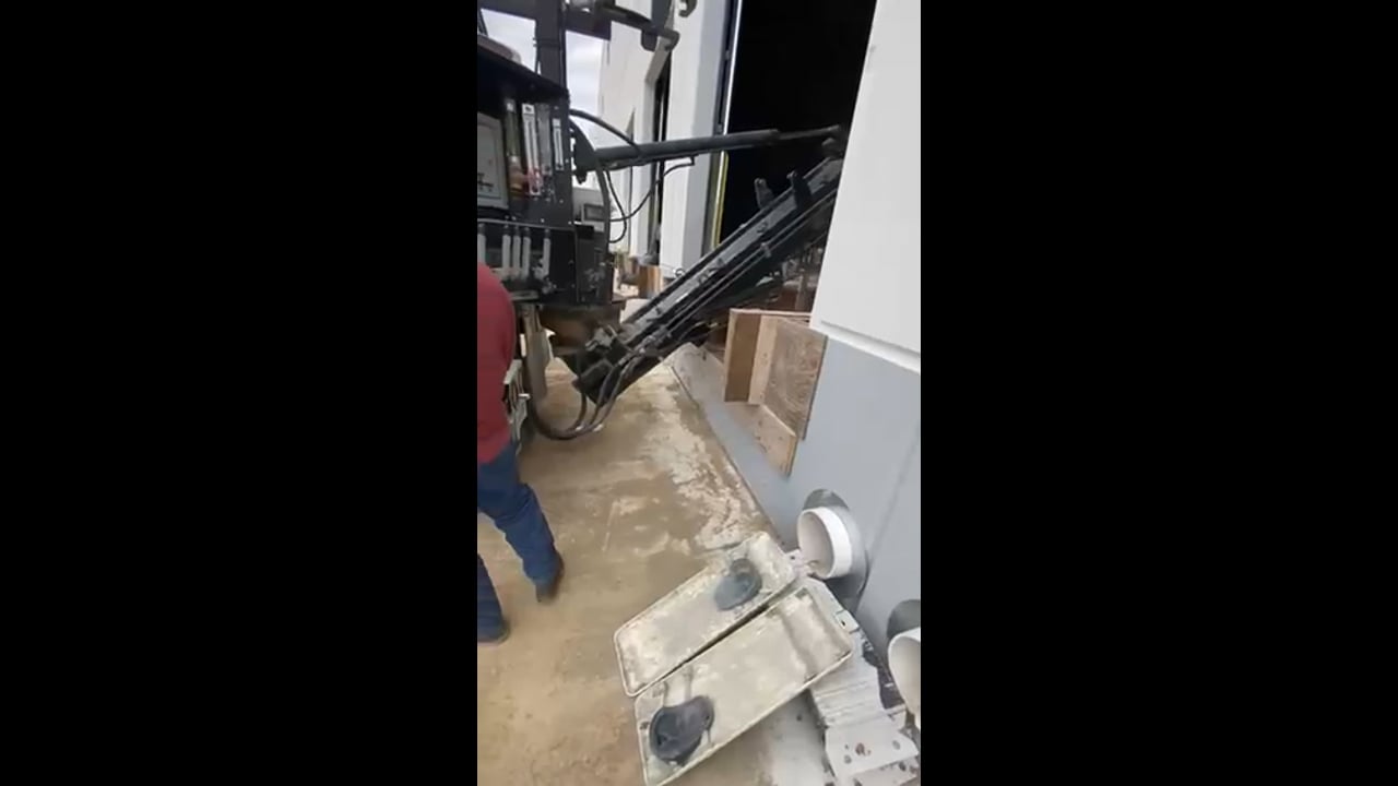 Loading Dock Curb Angle and embed plates near Dallas, Texas