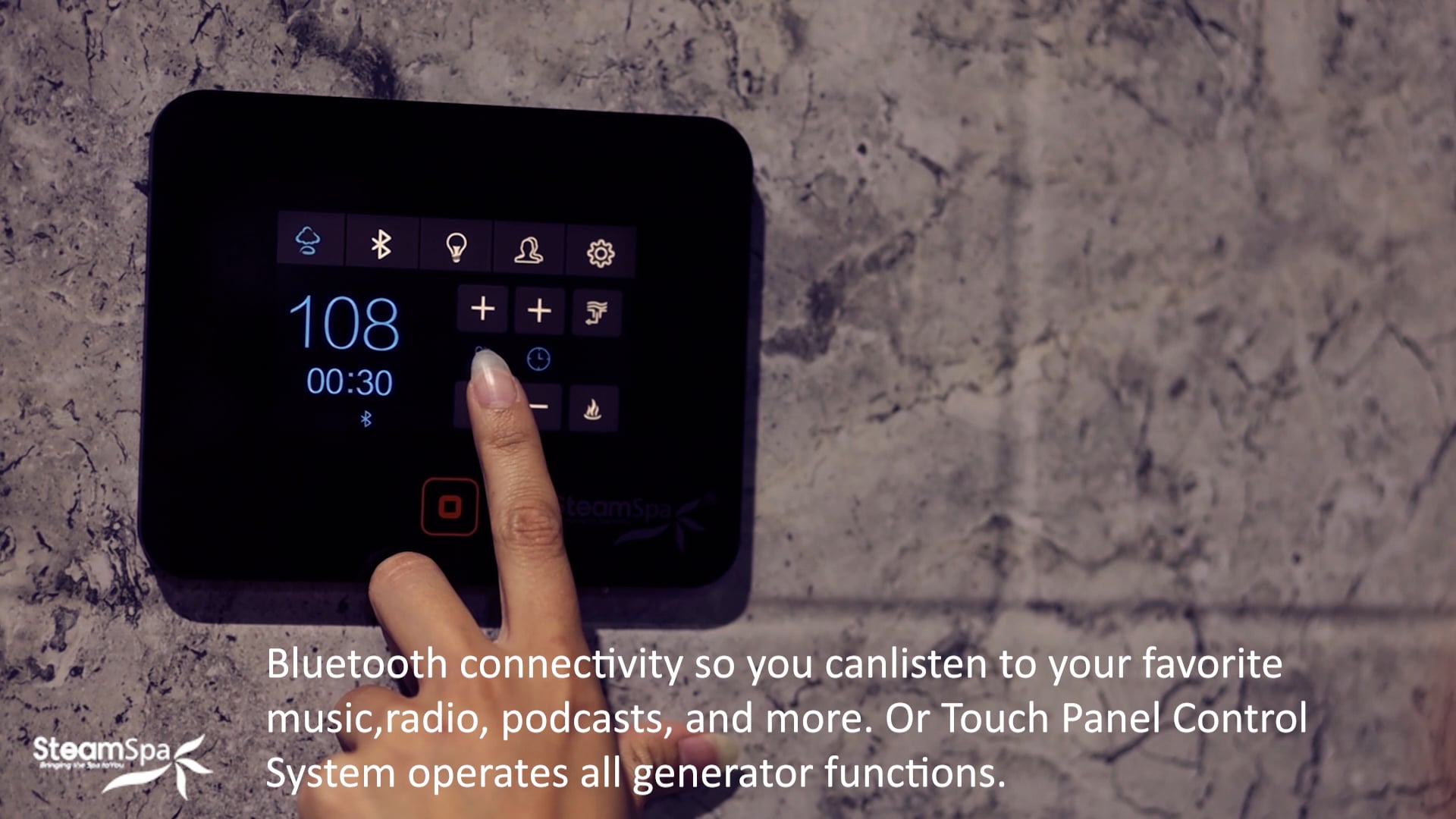 SteamSpa Wide Frameless Fog Free Mirror with Back Lighting - Modern ...