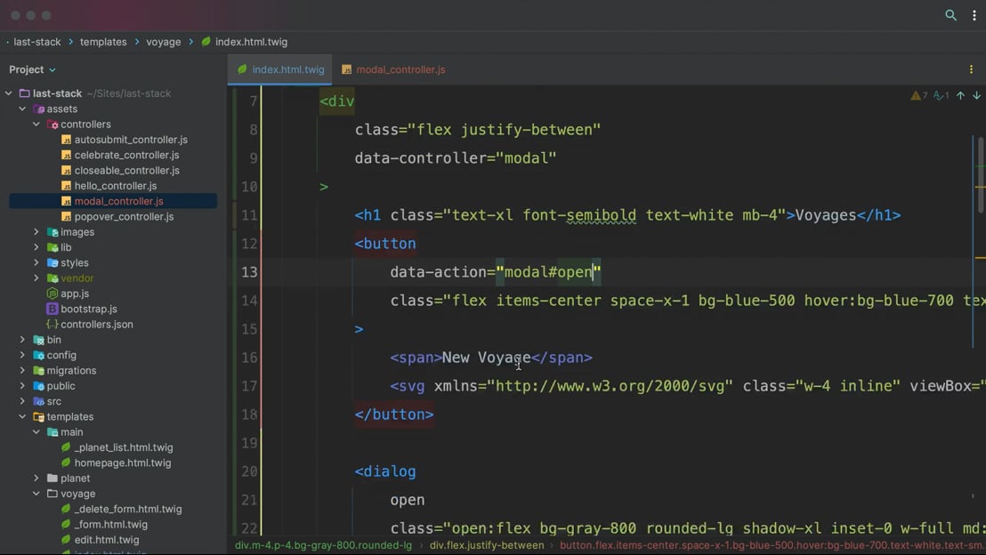 HTML dialog for Modals > 30 Days with LAST Stack | SymfonyCasts