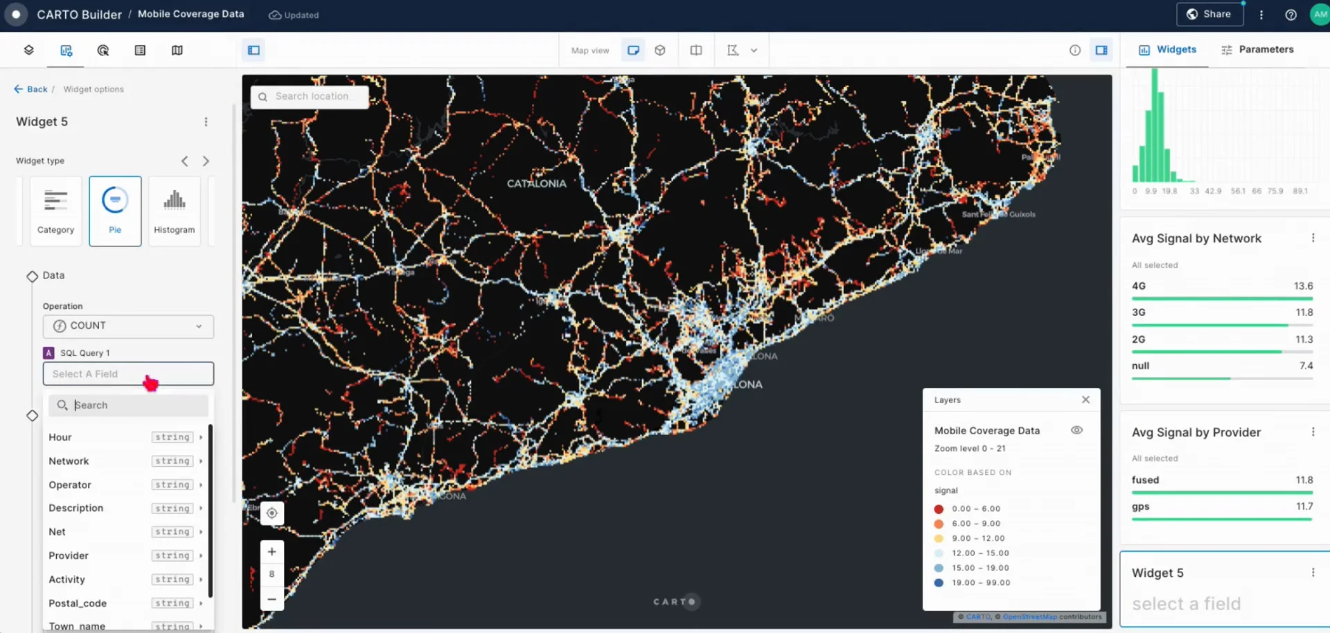 CARTO Pie Widget on Vimeo