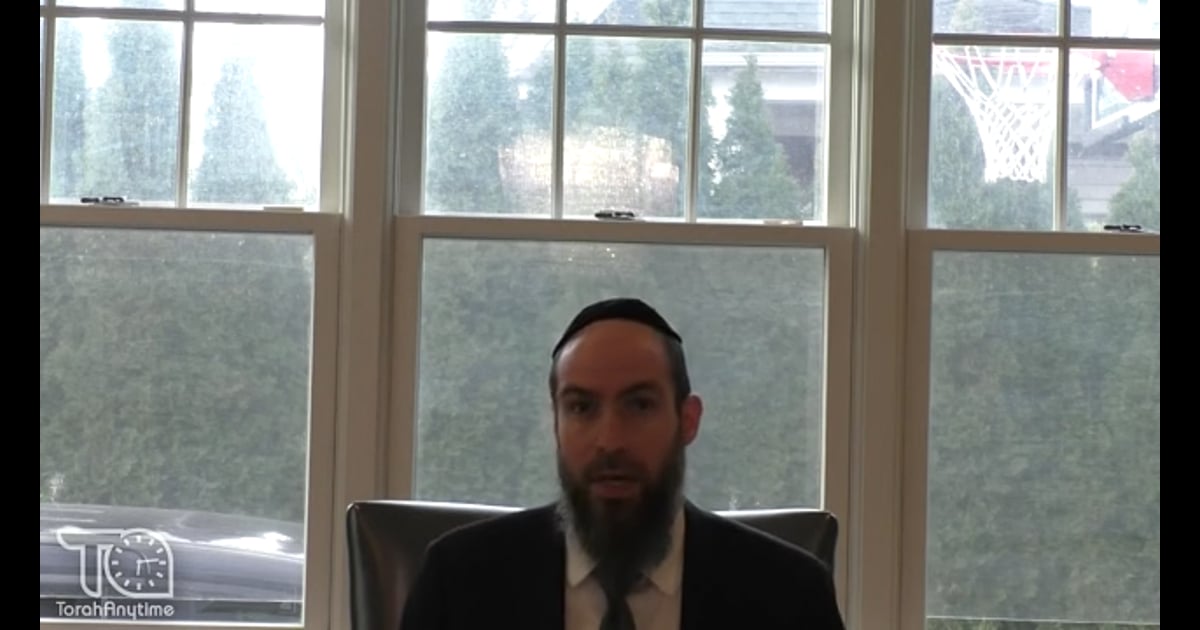 R' Eliezer Krohn | The Melacha Of Boneh Part Two Making An Ohel