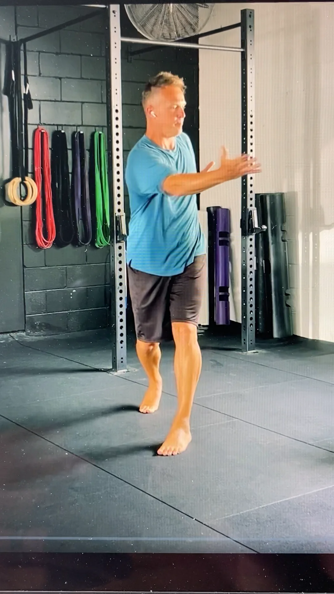 Forward Step, Cross Body Reach