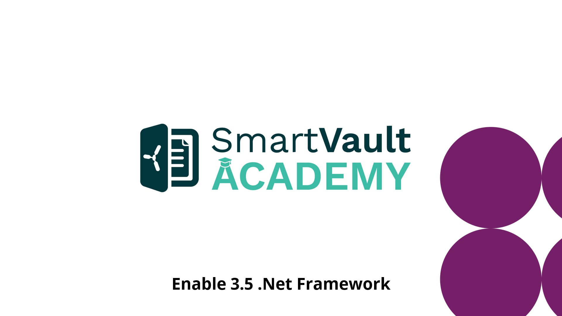 Enable 3.5 .Net Framework