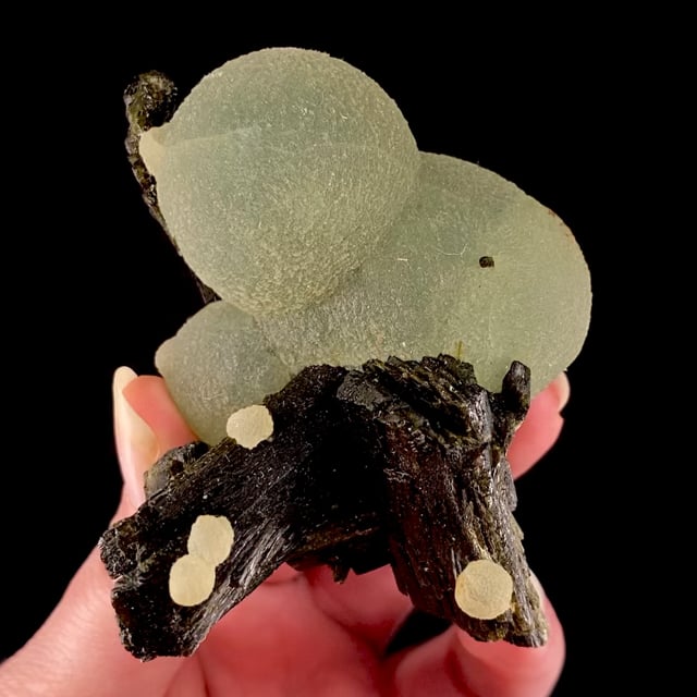 Prehnite on Epidote | Djouga diggings, Bendougou village ...