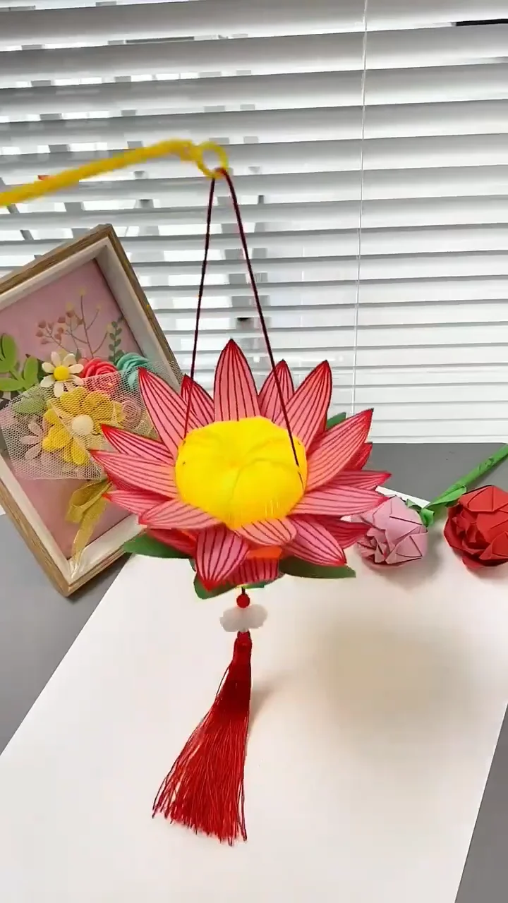 let’s make beautiful handmade lotus lanterns with your #diy # ...