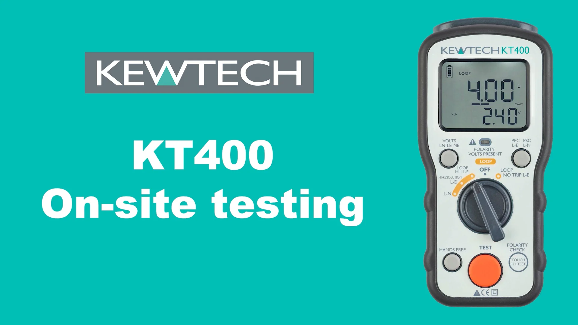 KT400 on site test on Vimeo