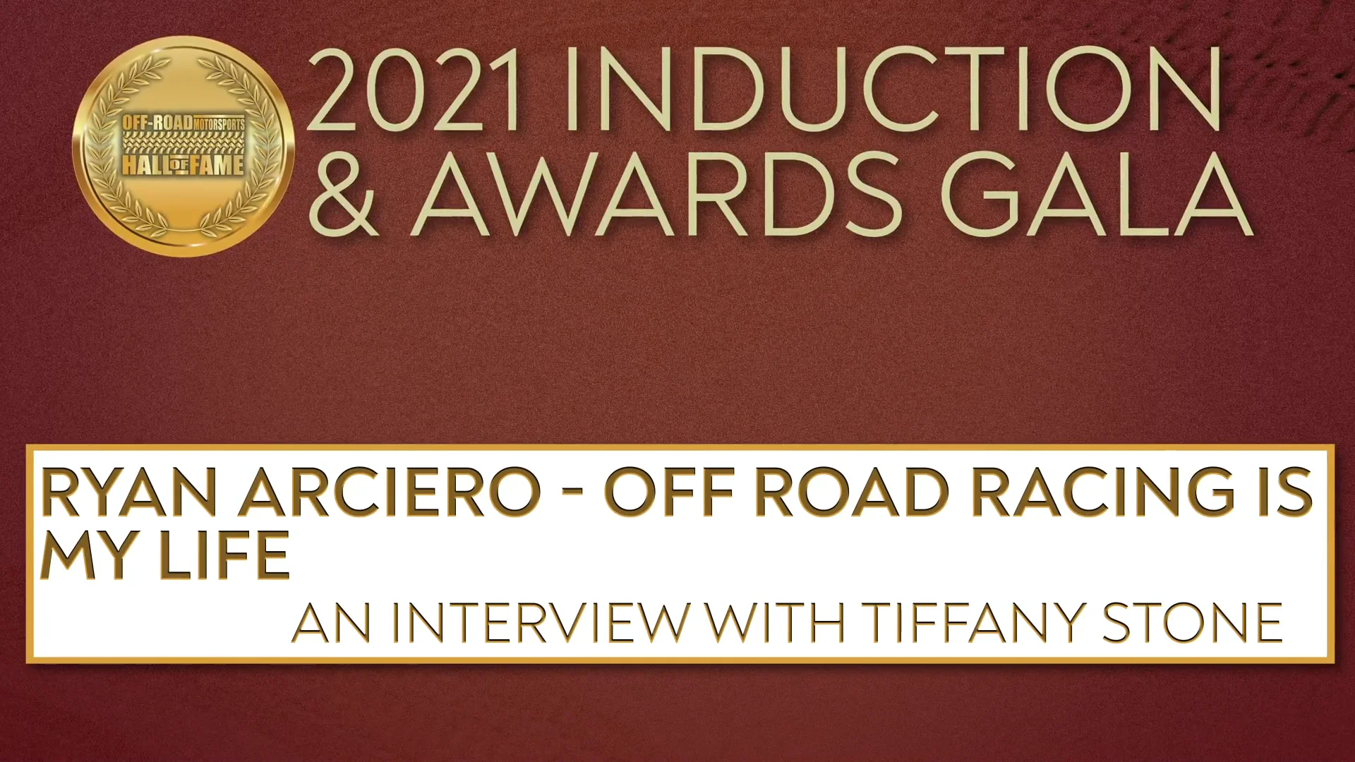 Ryan Arciero with Tiffany Stone at the ORMHOF 2021 Induction & Awards ...