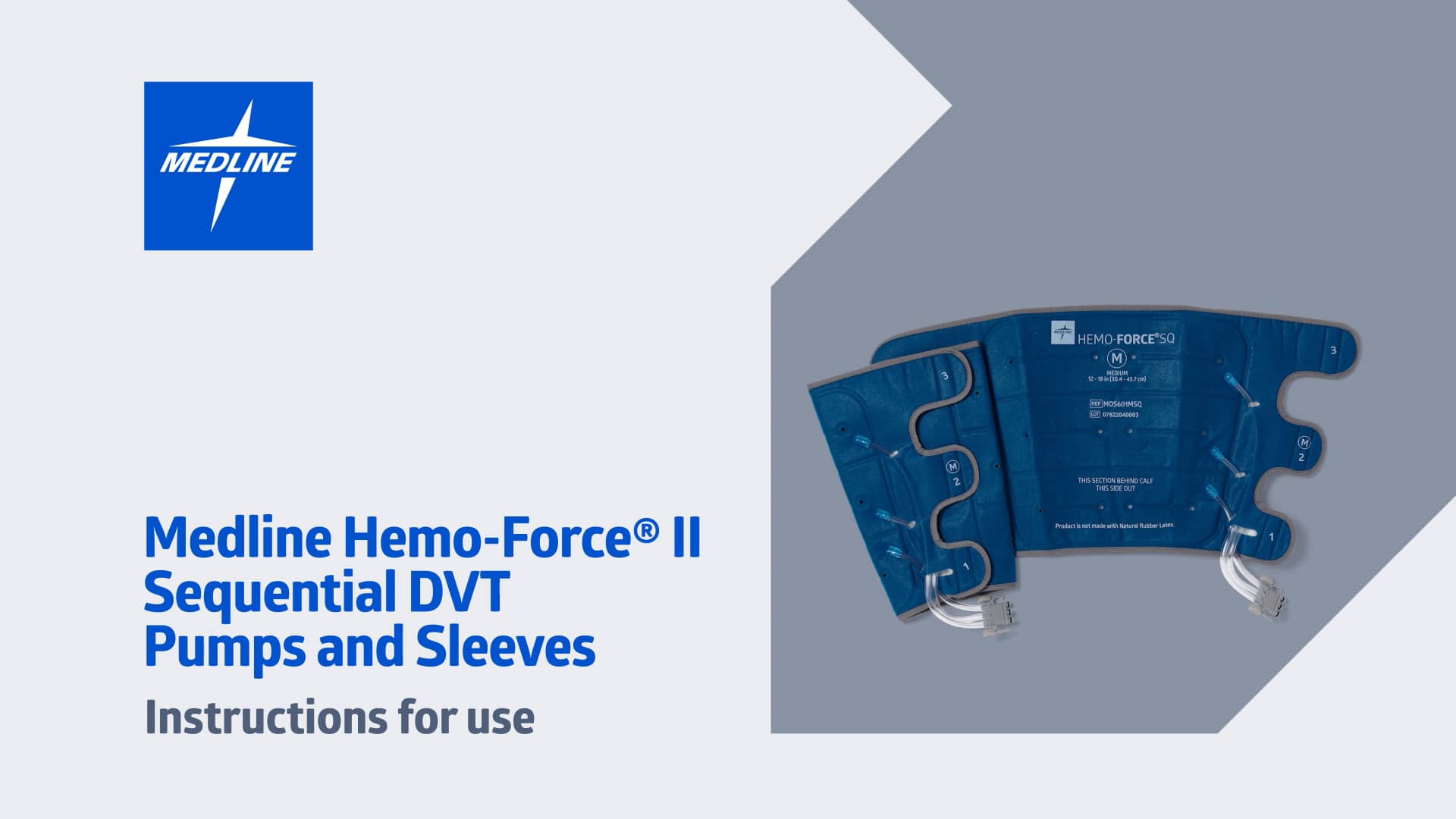 Hemo-Force® II Sequential DVT Pump: Instructions for Use on Vimeo