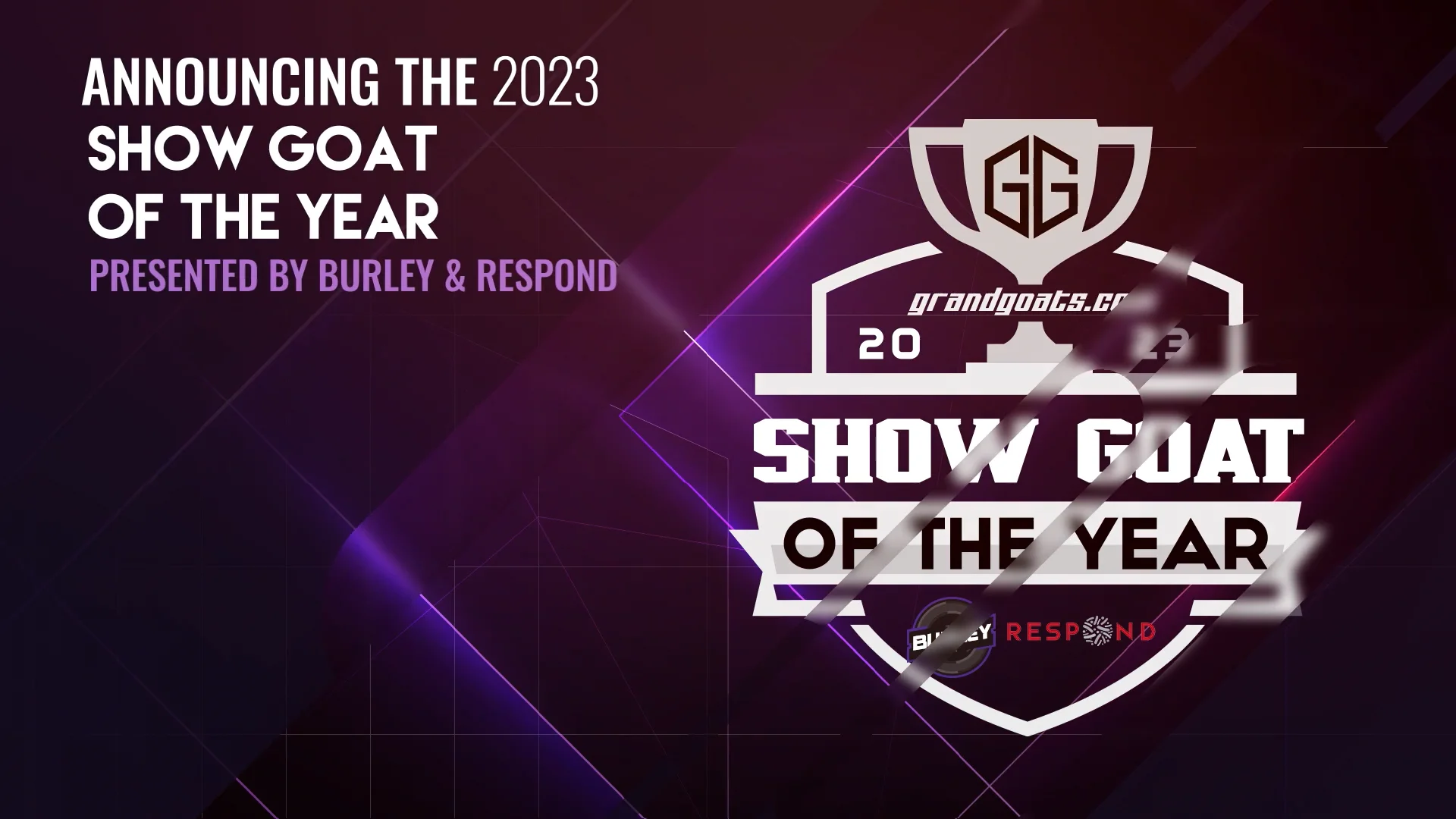 Grand Goats - 2023 Show Goat of the Year