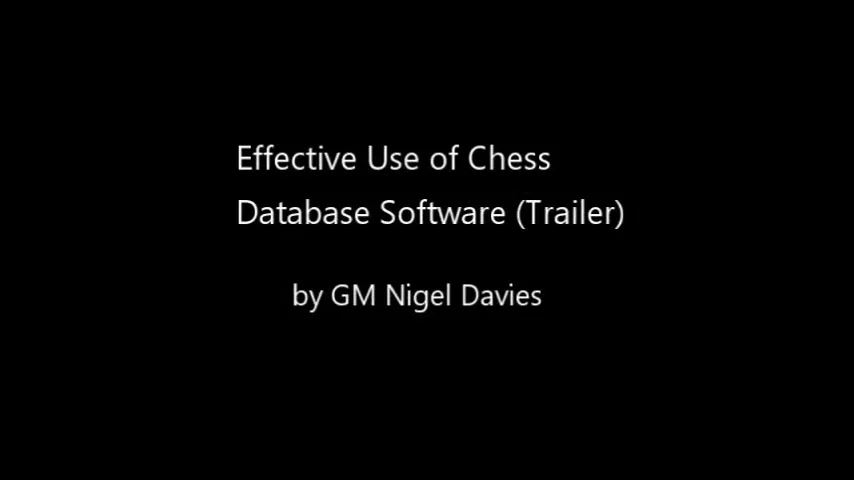 Watch Effective Use of Chess Database Software Online | Vimeo On Demand on Vimeo