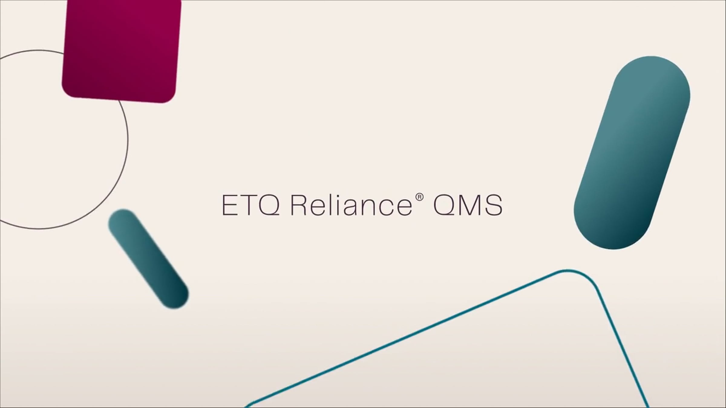 Intro to ETQ Reliance Video