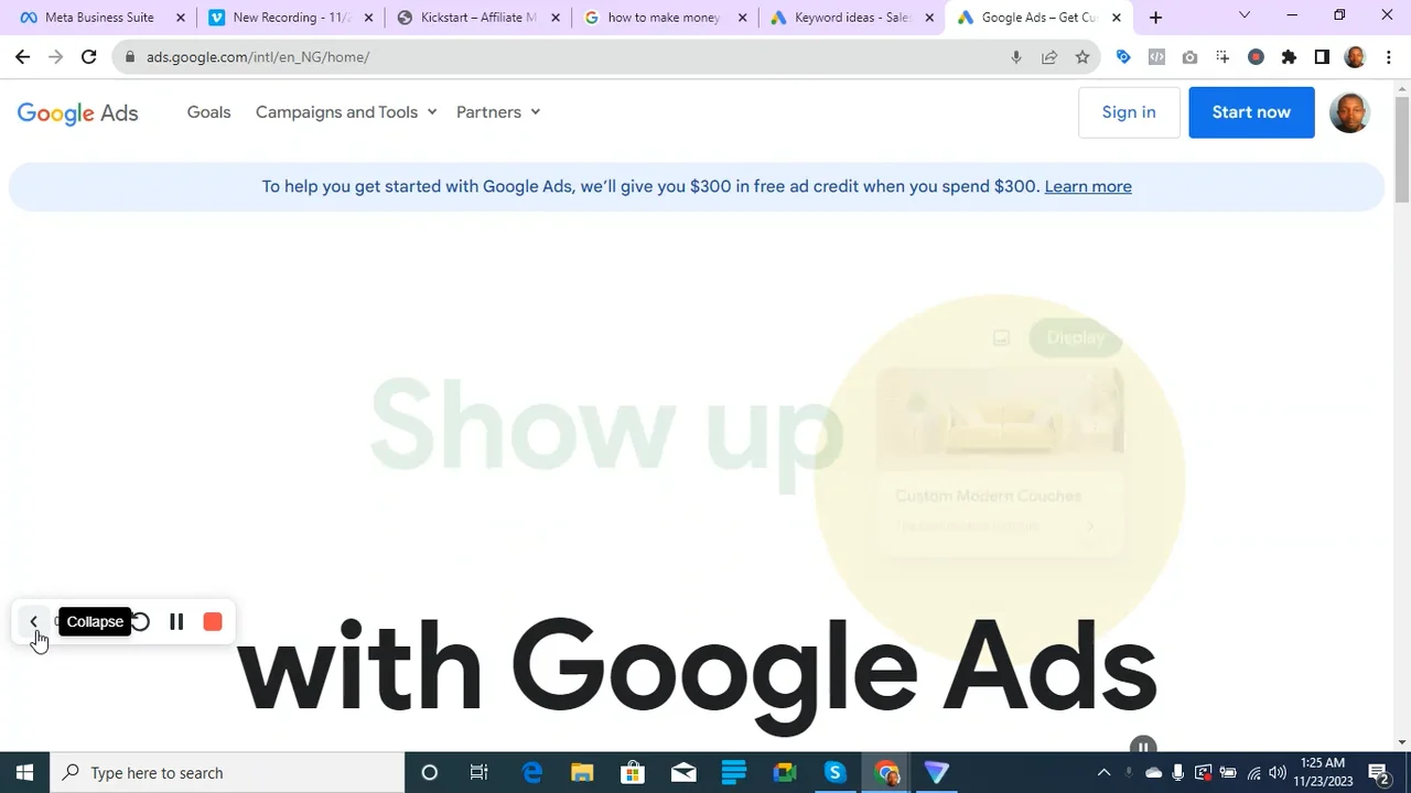 3: A complete step by step guide on how to set up your first Google search campaign on Vimeo