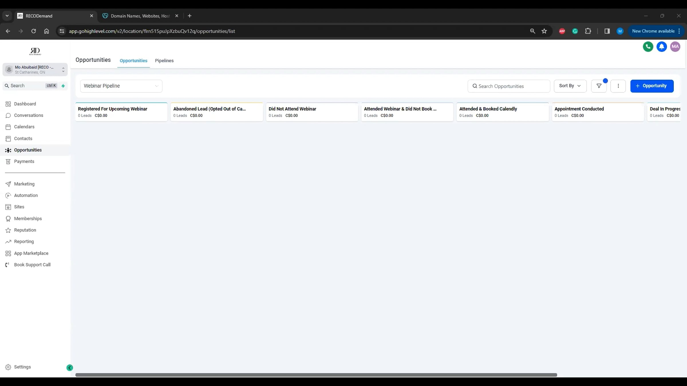 4. Integrating a Domain into the CRM