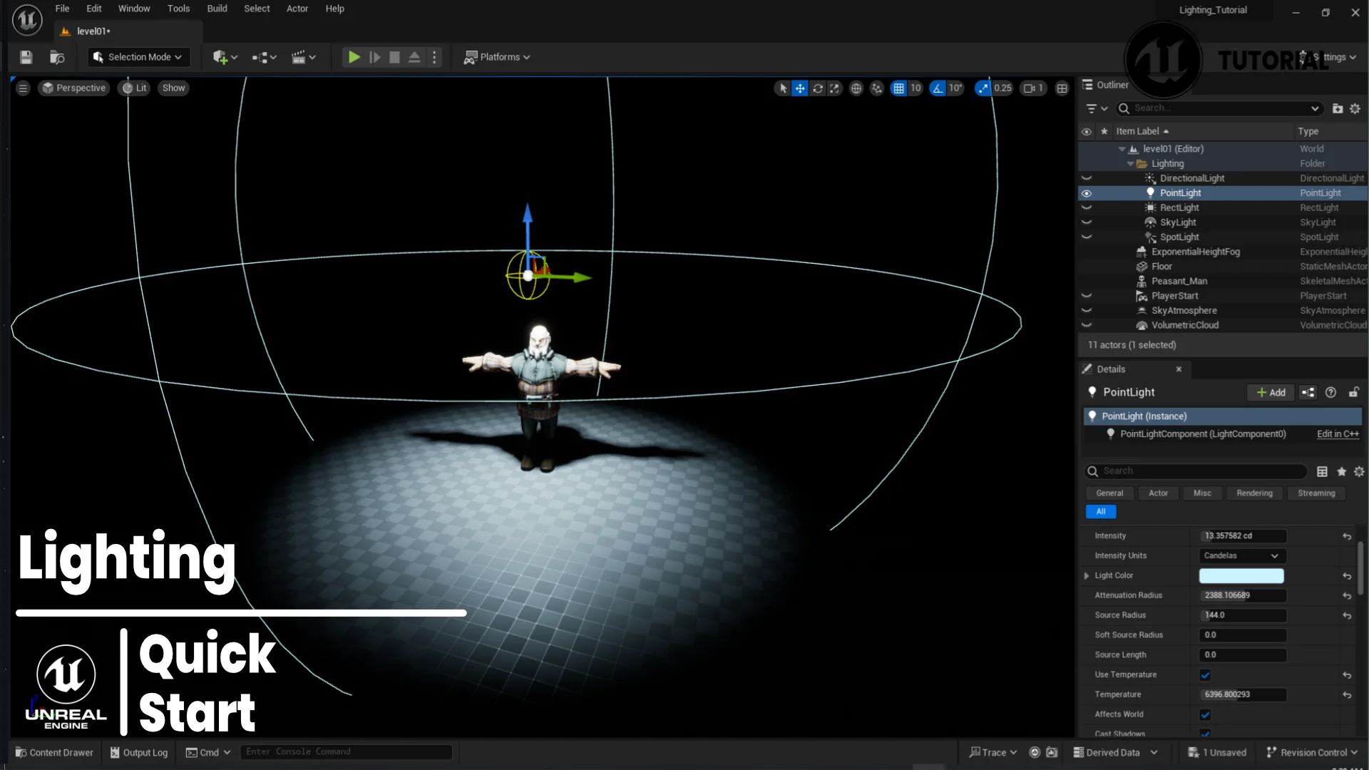 Quick Start Guide for Lights – Getting Started in Unreal Engine 5.3.2 on Vimeo