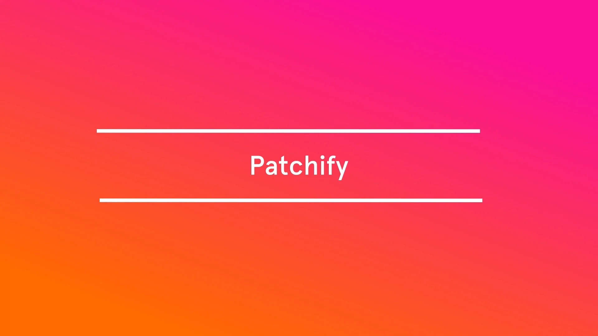 Patchify on Vimeo