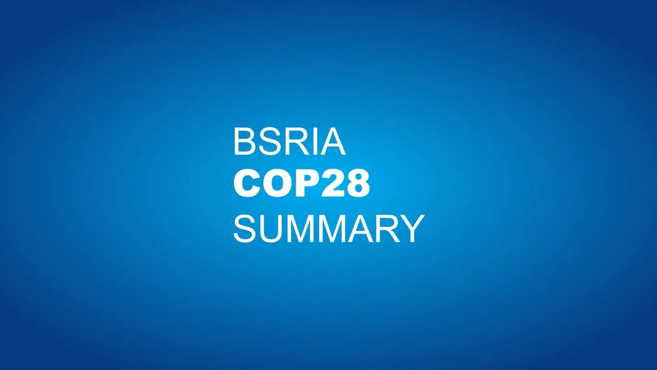 BSRIA Julia Evans - COP28 Summary 18DEC23 on Vimeo
