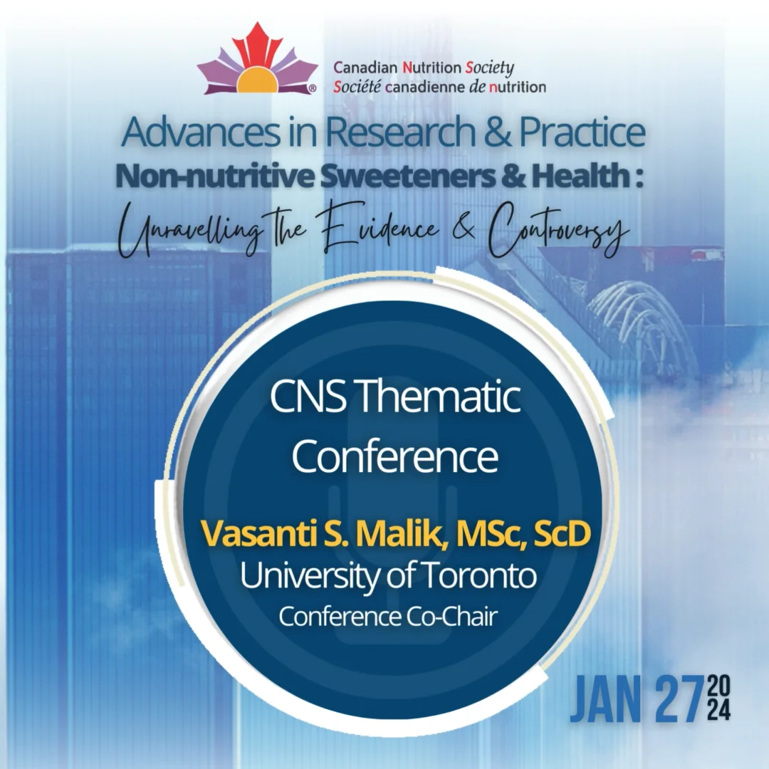 Thematic Speaker Spotlight Vasanti S. Malik, MSc, ScD