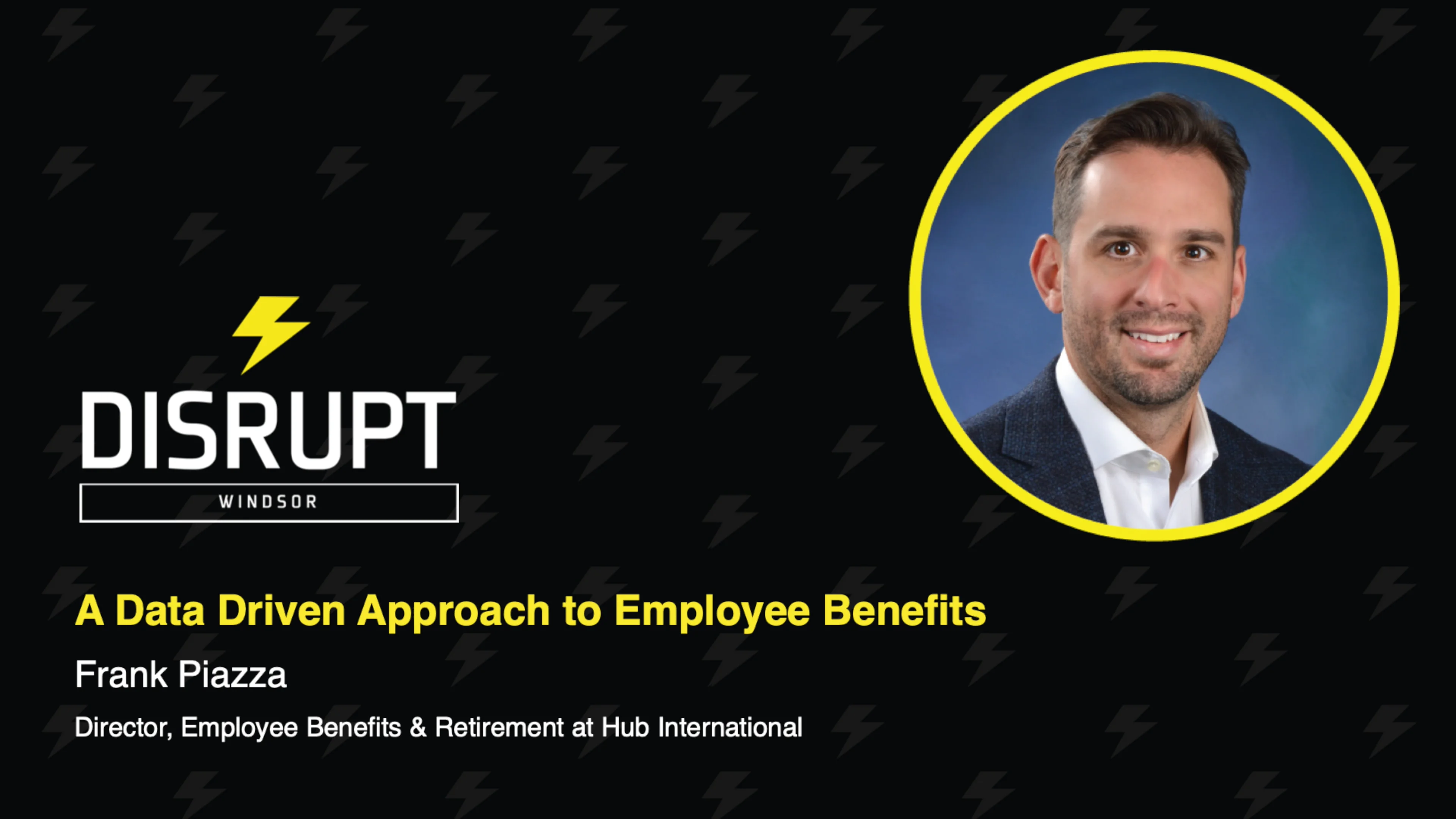 A Data Driven Approach to Employee Benefits | Frank Piazza | DisruptHR Talks on Vimeo
