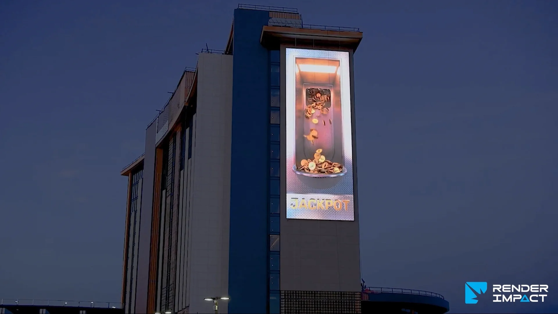 Muckleshoot Hotel Tower LED 3D Content Experience by Render Impact on Vimeo